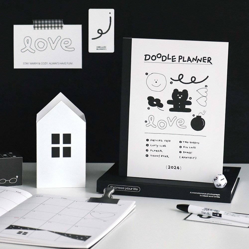 Pre-Order | Iconic 2024 Doodle Diary Book | Shopee Malaysia