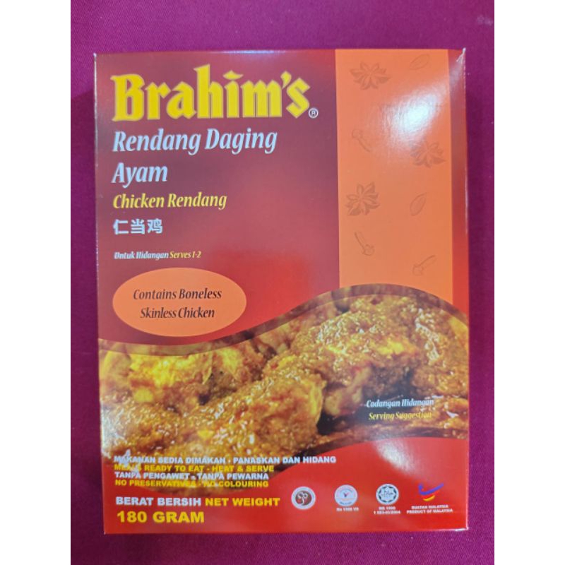 Rendang Ayam Segera Brahim Ready to eat | Shopee Malaysia