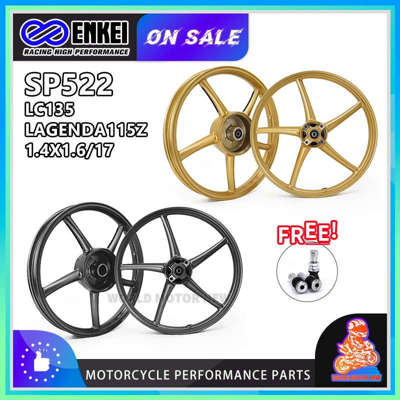 SPORT RIM ENKEI SP522 ORIGINAL FULL CHOP YAMAHA LC135 V1-V7 SRL115 LAGENDA 115 LAGENDA110 DISC ...