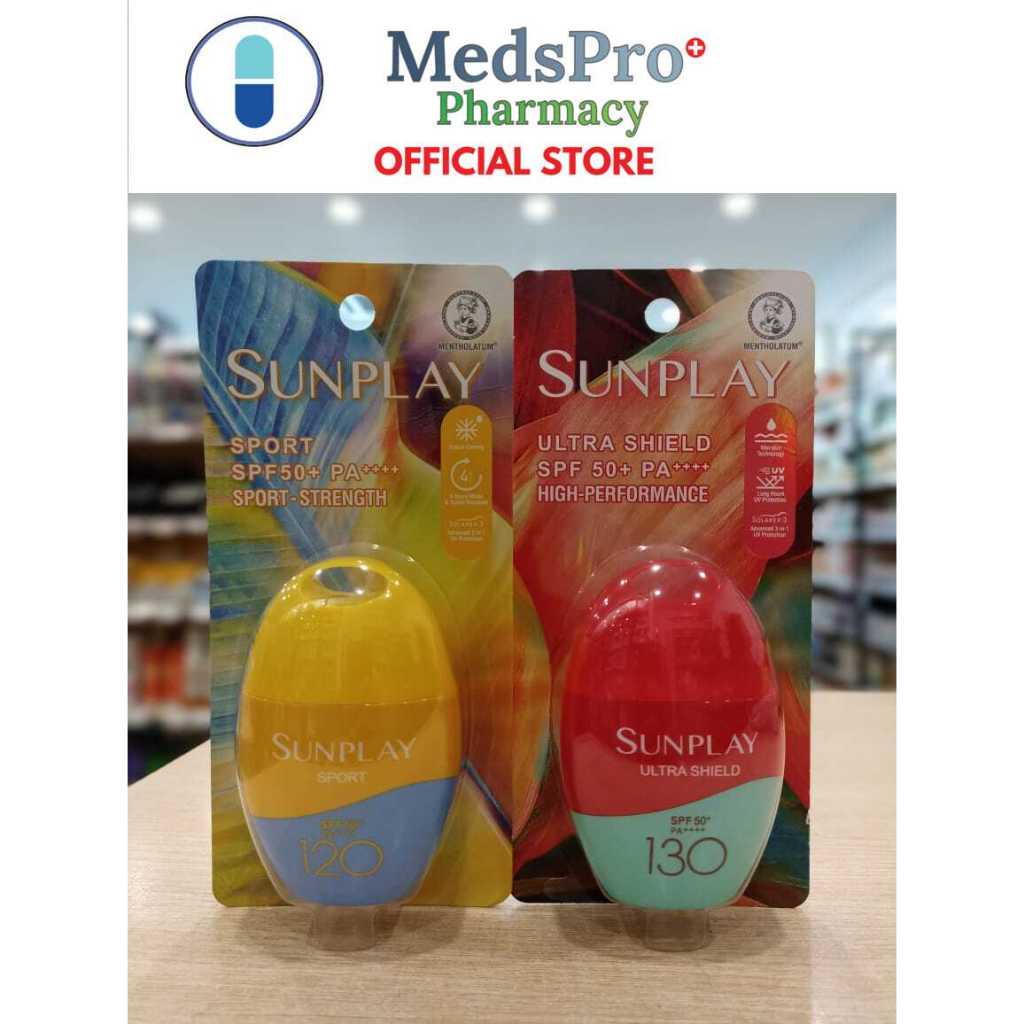 MENTHOLATUM SUNPLAY SPORT SPF50 35G / SUNPLAY ULTRA SHIELD SPF50 35G ...