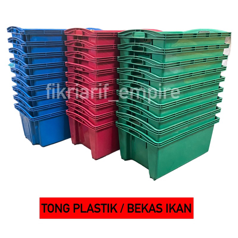 Bekas Ikan/Tong Plastik/Bekas Untuk Ikan/Plastic Container Box Heavy Duty(READY STOCK) | Shopee ...