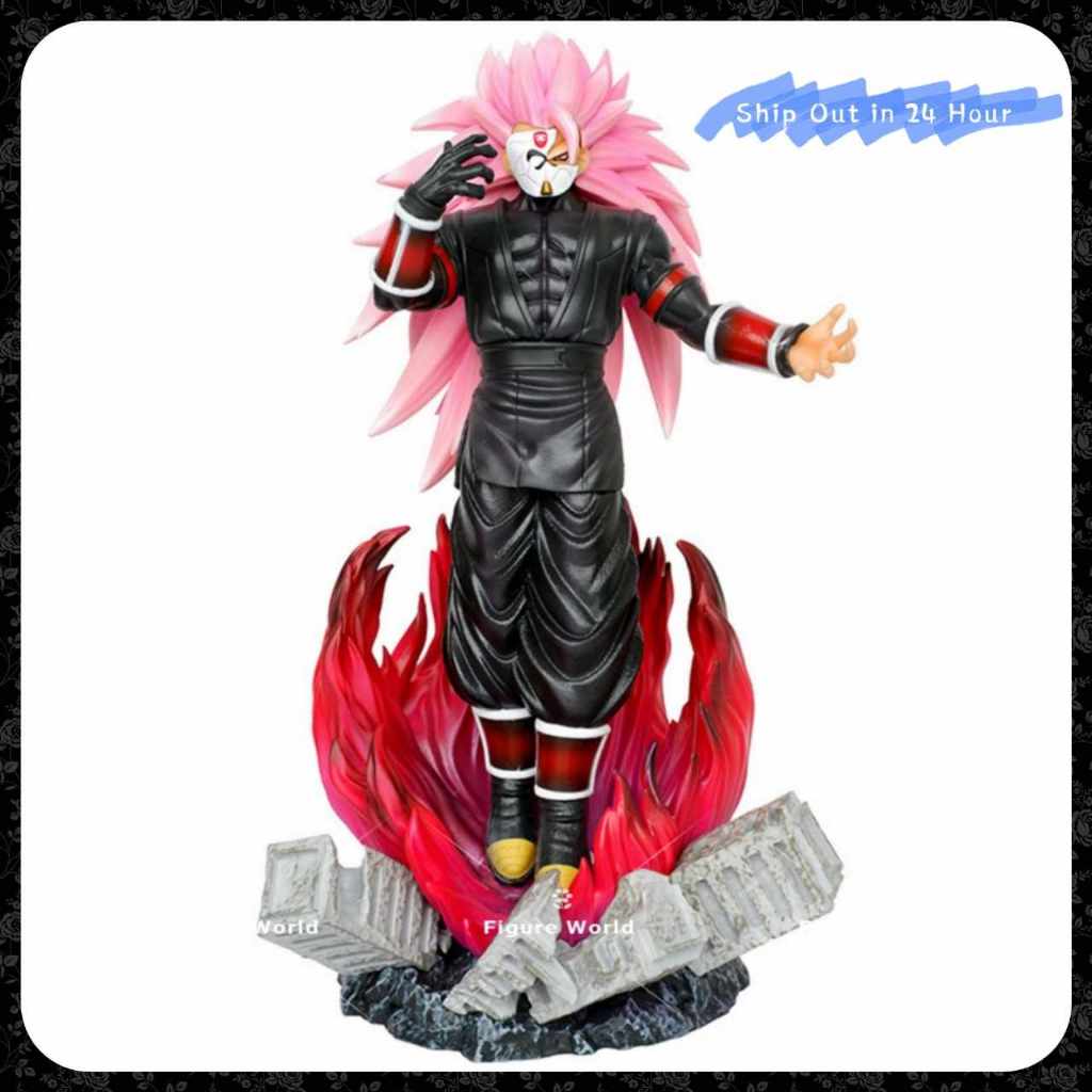 READY STOCK30CM DRAGON BALL KYLIN PINK GOKU ZAMASU SS3 MASK FIGURE ...