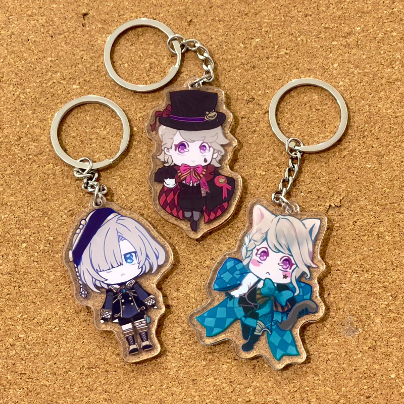 GENSHIN IMPACT FANART arcylic keychain ( Lyney | Lynette | Freminat ...