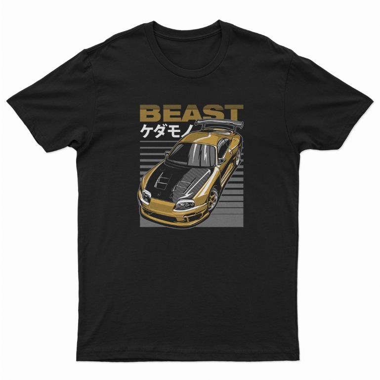 Baju Beast Toyota Supra T Shirt 100% Cotton Premium Kain Tebal | Shopee ...
