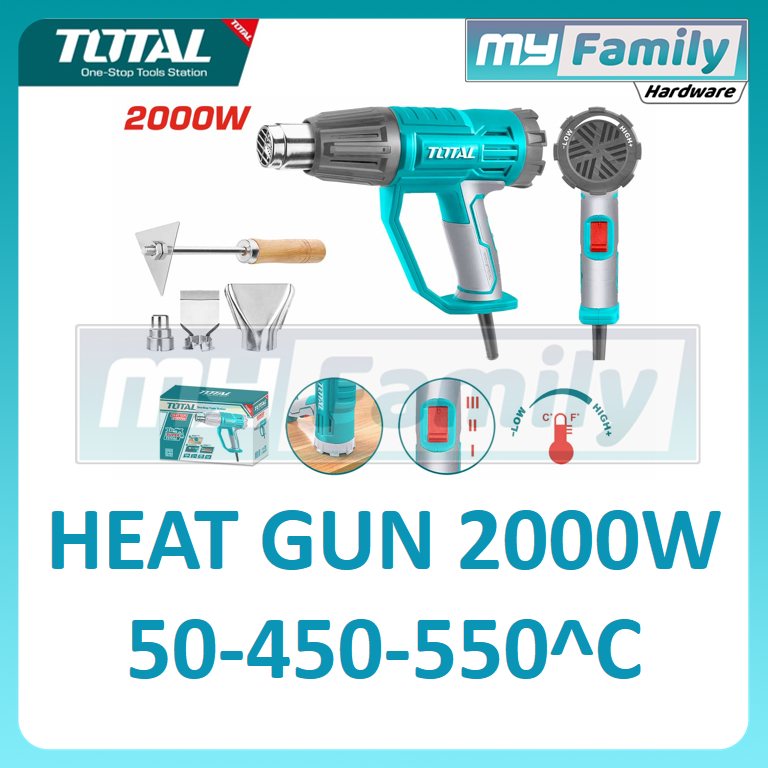 TOTAL TB20045 Hot Air Heat Gun 2000W 50C 450C 550C | Shopee Malaysia