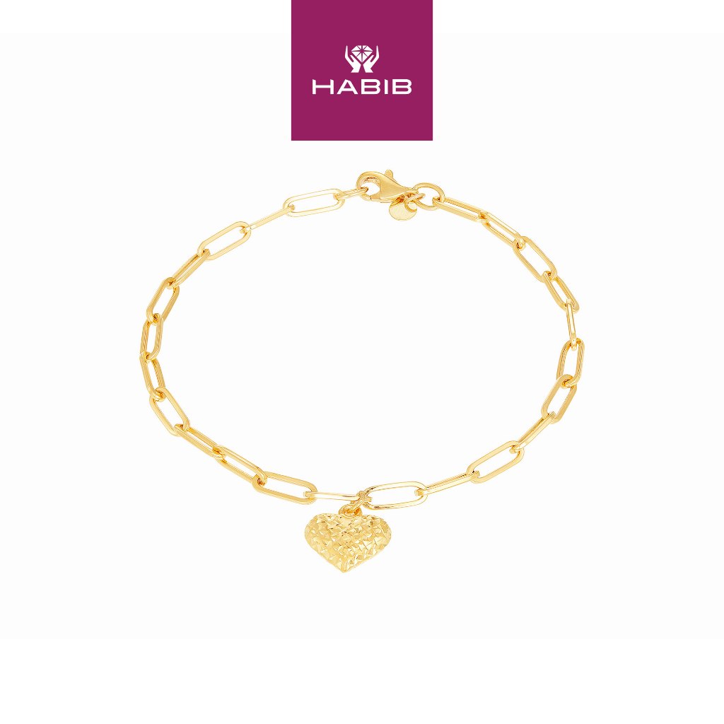 HABIB Oro Italia 916 Yellow Gold Bracelet GW38860821 (22K Gold ...
