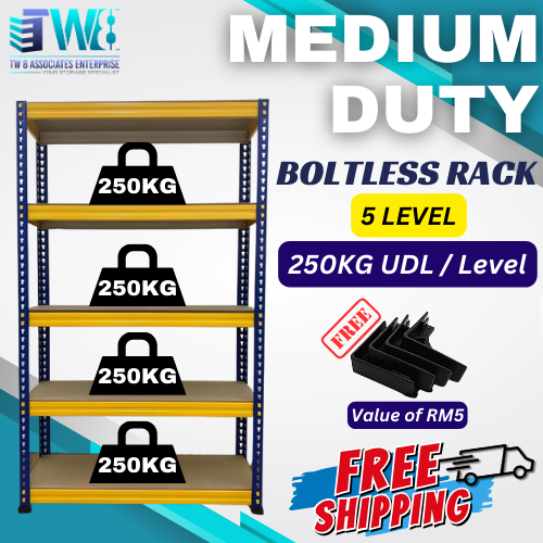 💥5 LVL Rack 📢FREE SHIPPING📢Boltless Rack / Storage Rack / Rak Besi ...