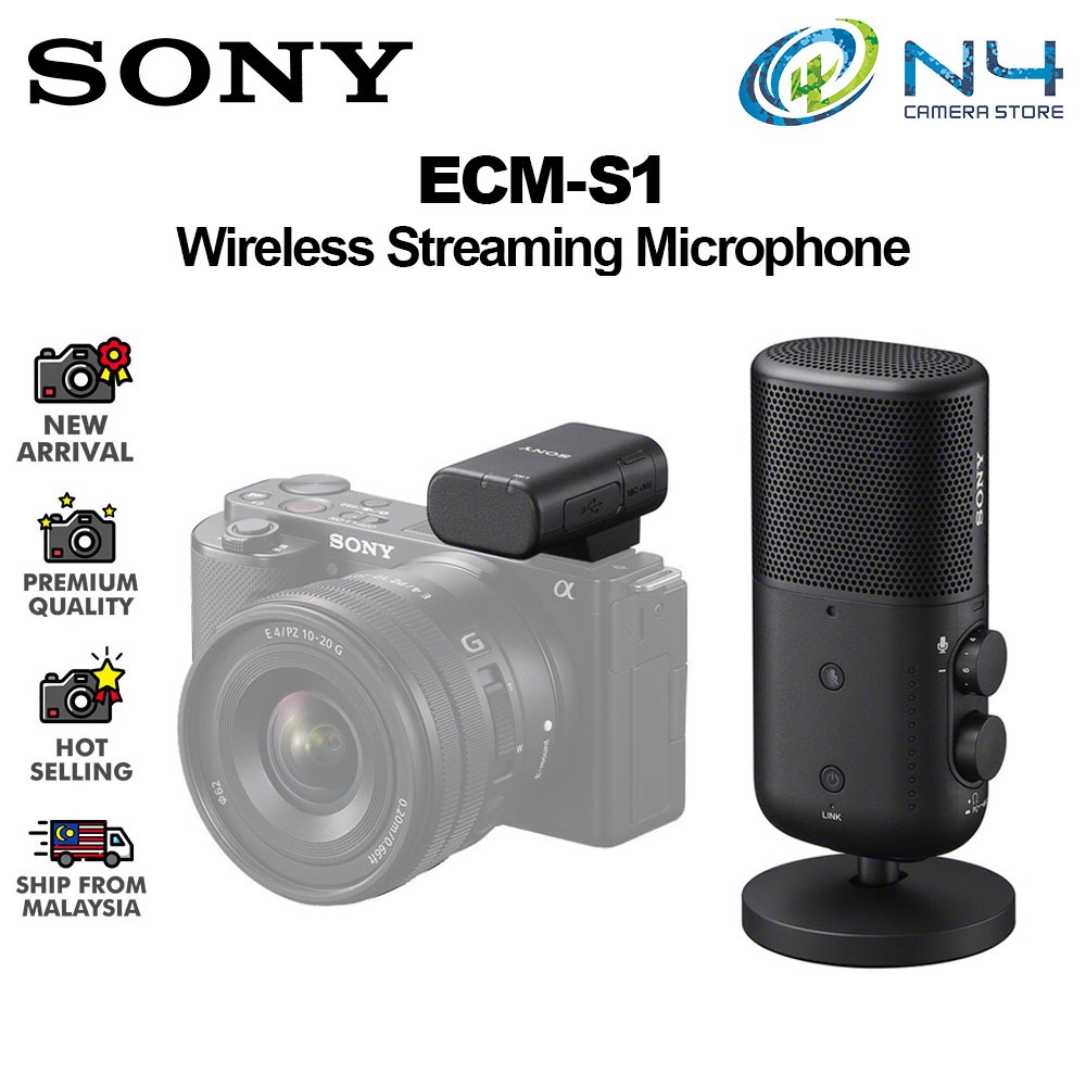 [PRE ORDER] Sony ECM-S1 Wireless Streaming Microphone System with Multi ...