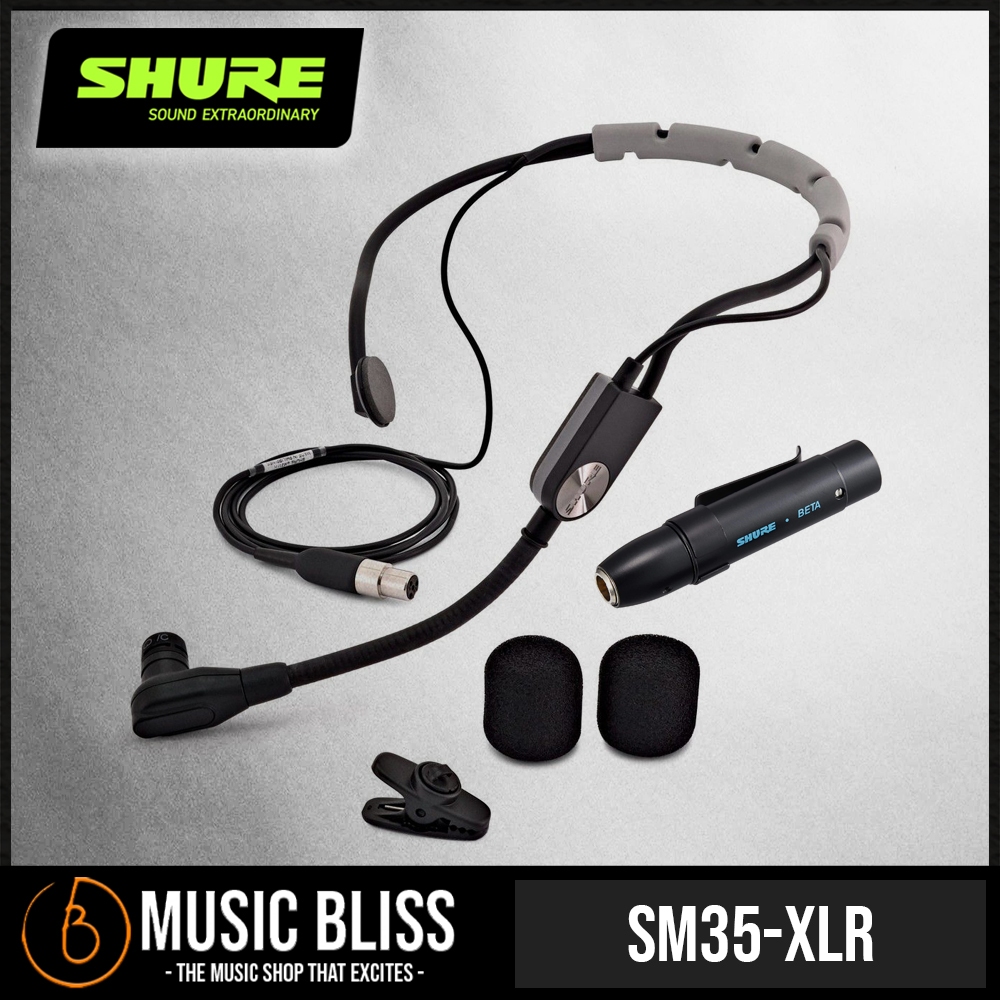 Shure SM35-XLR Performance Headset Condenser Microphone (SM35 XLR / SM-35) | Shopee Malaysia