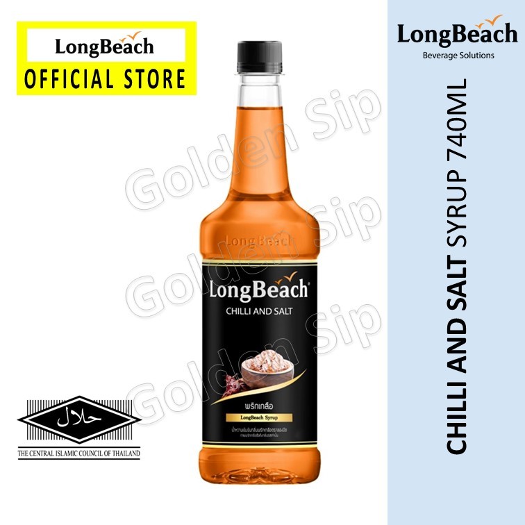 LONG BEACH Syrup Chili and Salt Syrup 740ml [HALAL CERTIFIED] | Shopee ...