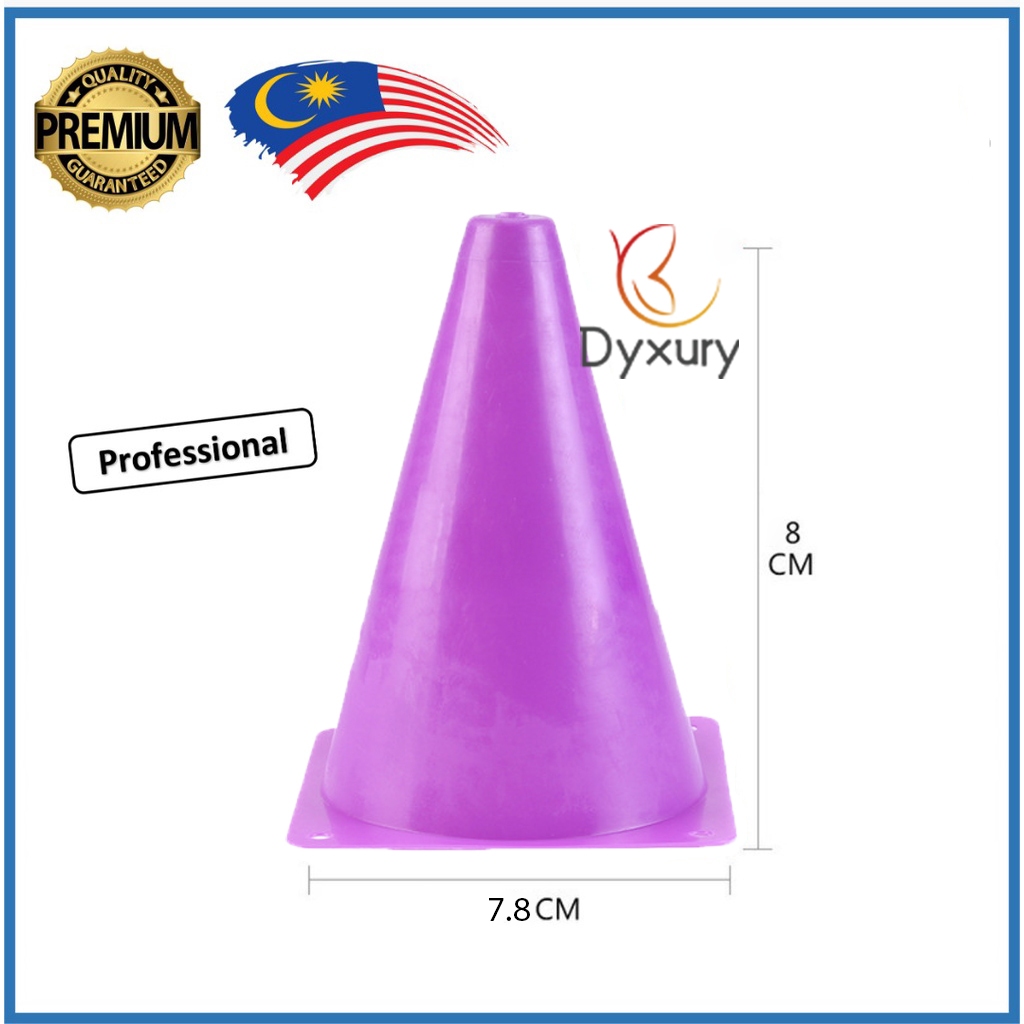 NEW 23cm 9Inch Skittle Cone Sport Cone Football Soccer Futsal Takraw ...