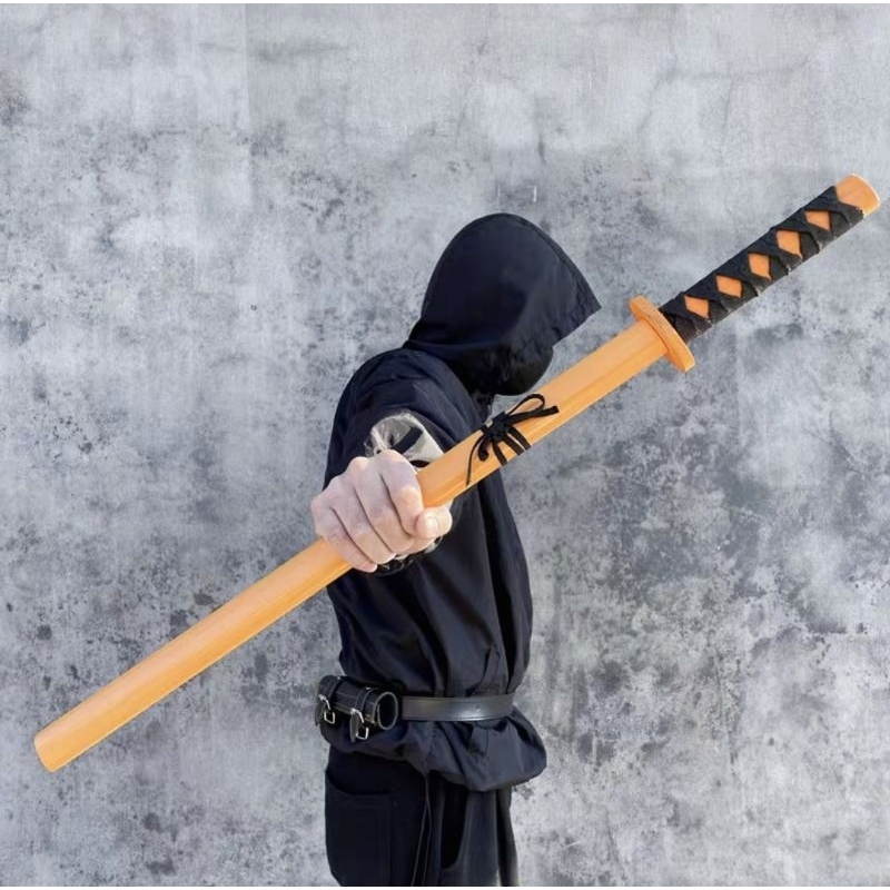 🔴 Toy Japanese Style Kendo Katana Bokken Wooden Kayu Saber wood Samurai ...