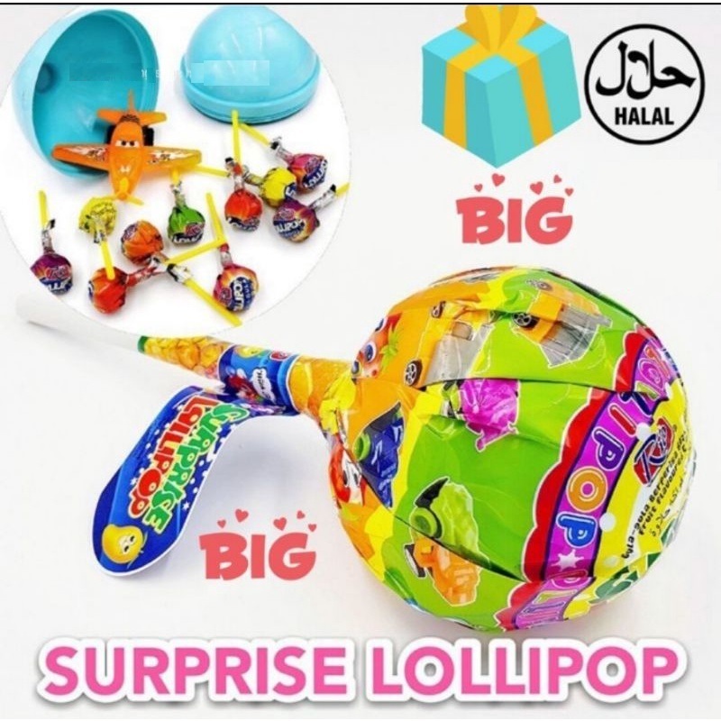 [10PCS] GIANT JUMBO SURPRISE LOLLIPOP WITH 1 TOY | Shopee Malaysia