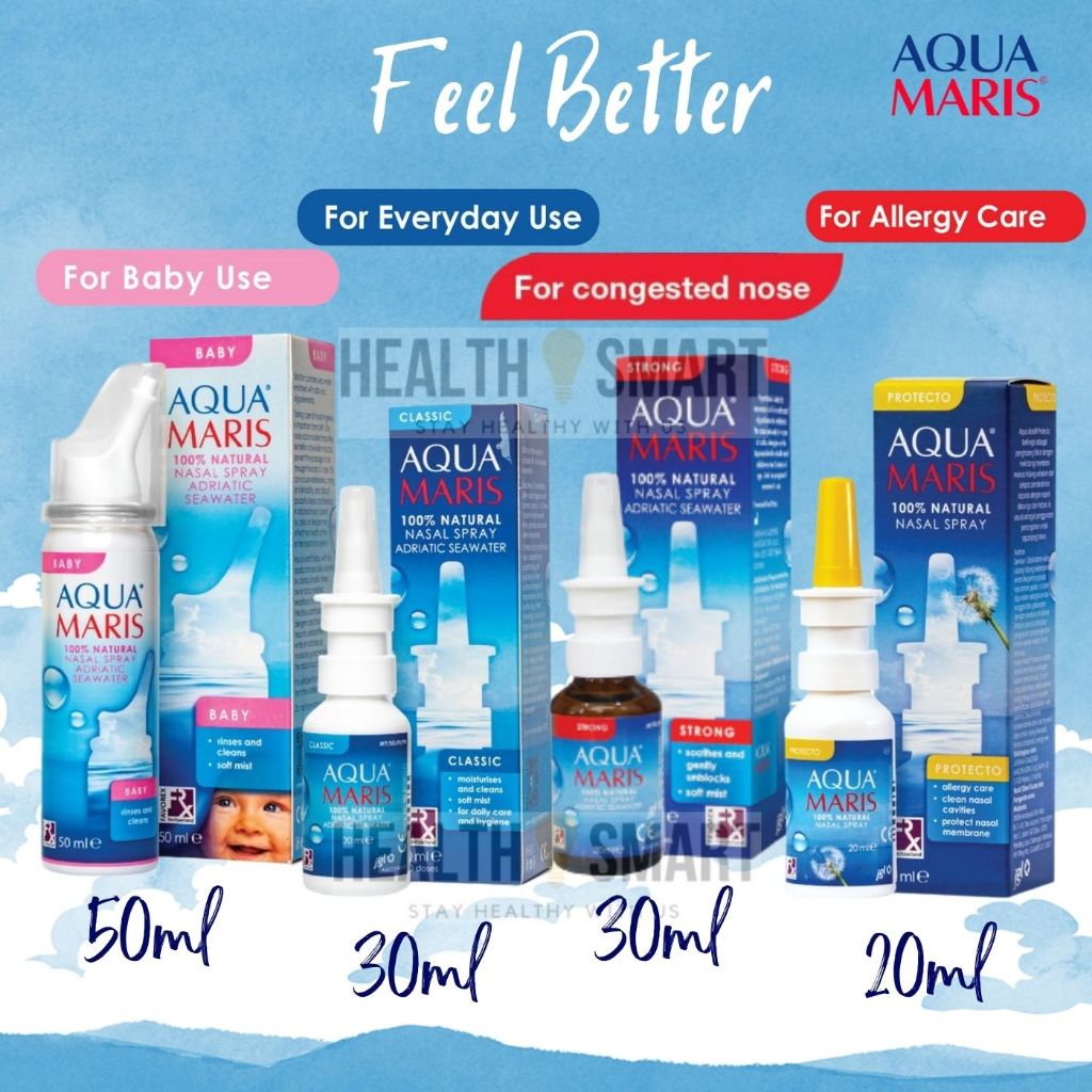 Aqua Maris Nasal Spray / Aqua Maris Protecto / Aqua Maris Baby Nasal ...