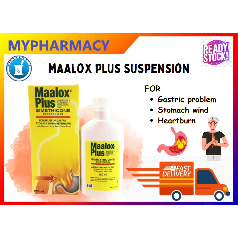[CLEARANCE STOCK]!!!MAALOX PLUS SUSPENSION 250ML [EXP 29.02.2024 ...