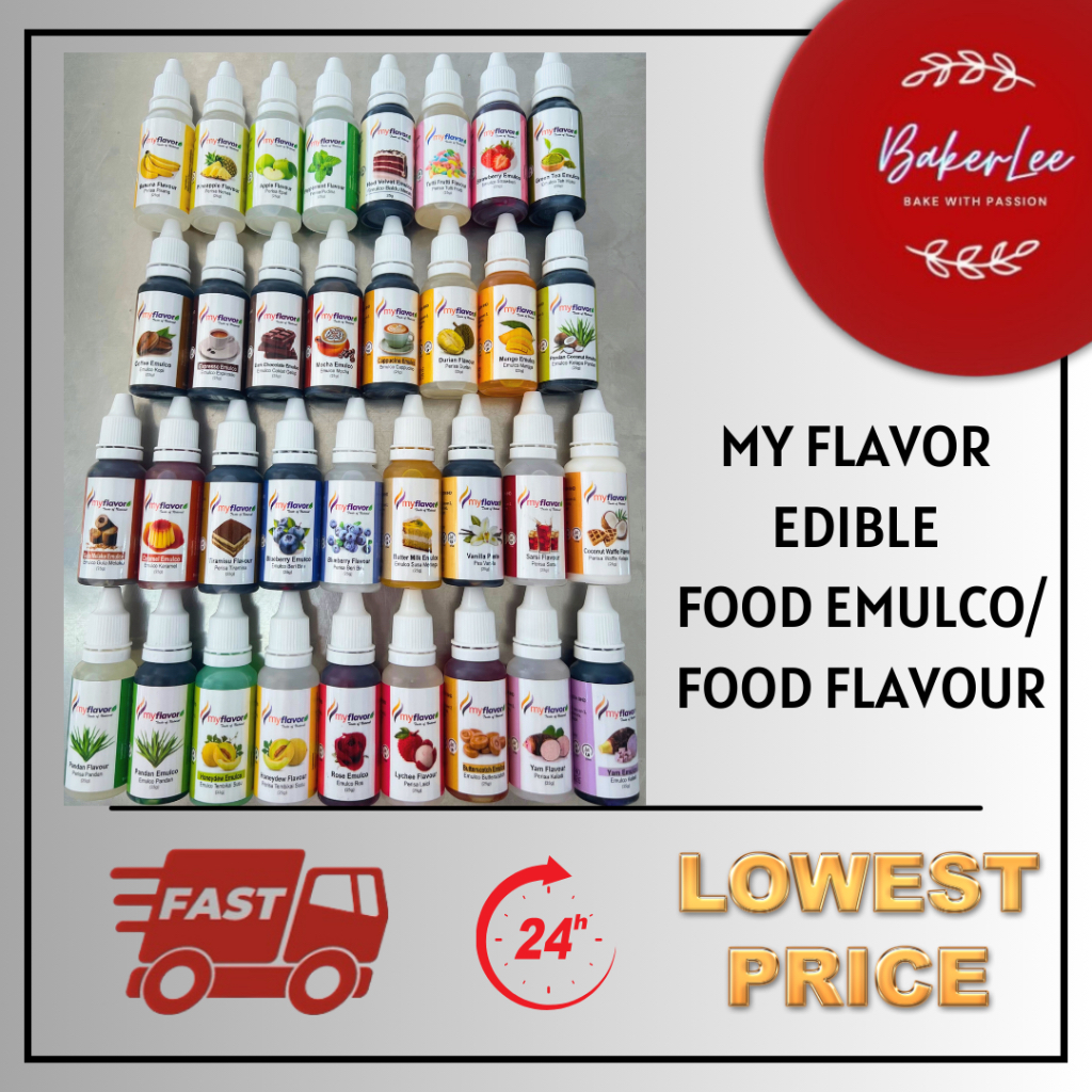 MyFlavor Edible Food Emulco / Flavour 25g each【HALAL】 | Shopee Malaysia