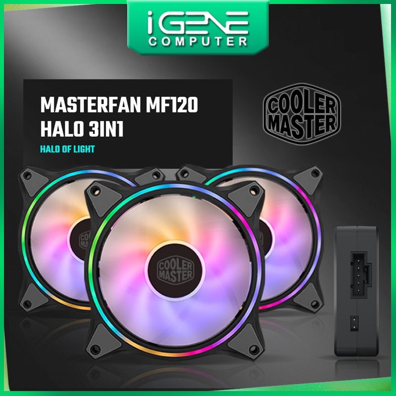 COOLER MASTER MASTERFAN MF120 HALO 3 IN 1 RGB LIGHTING 120MM | Shopee ...