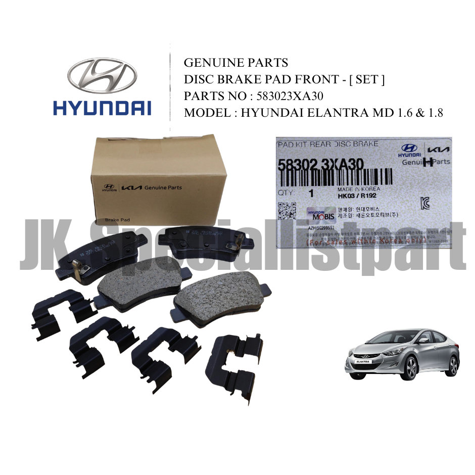 DISC BRAKE PAD REAR (ORIGINAL) [58302-3XA30 / 58302-A7B30] KIA OPTIMA ...
