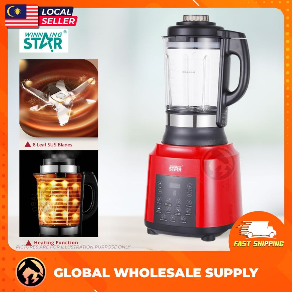 WINNING STAR HEATING High Speed Blender 1.75L 800W Mesin Pengisar ...