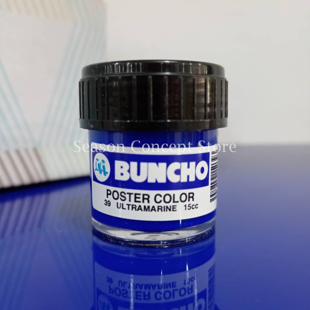 [Original] BUNCHO Poster Color 15cc Single Colour Black, White, Sky ...