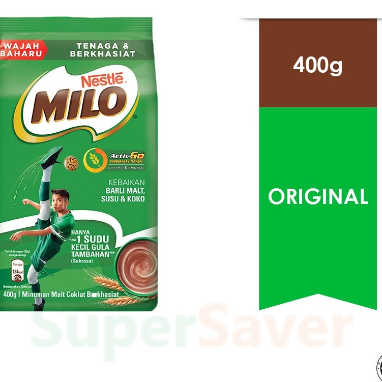 RM9.44 ; MILO 400G® CHOCOLATE MALT POWDER Soft Pack 400g | Shopee Malaysia