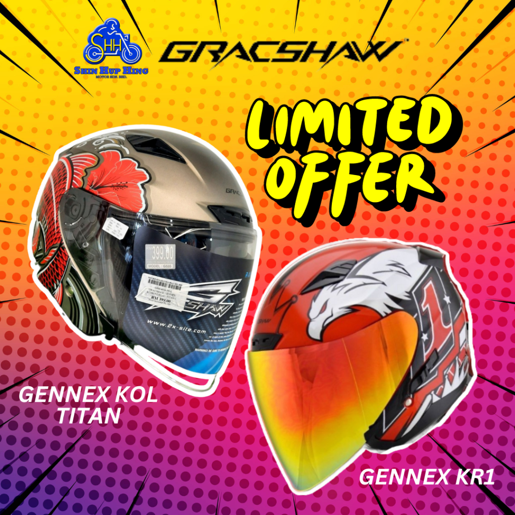 [LIMITED EDITION] GRACSHAW HELMET G535 GENNEX KOL DESIGN KOIBITO MATT ...