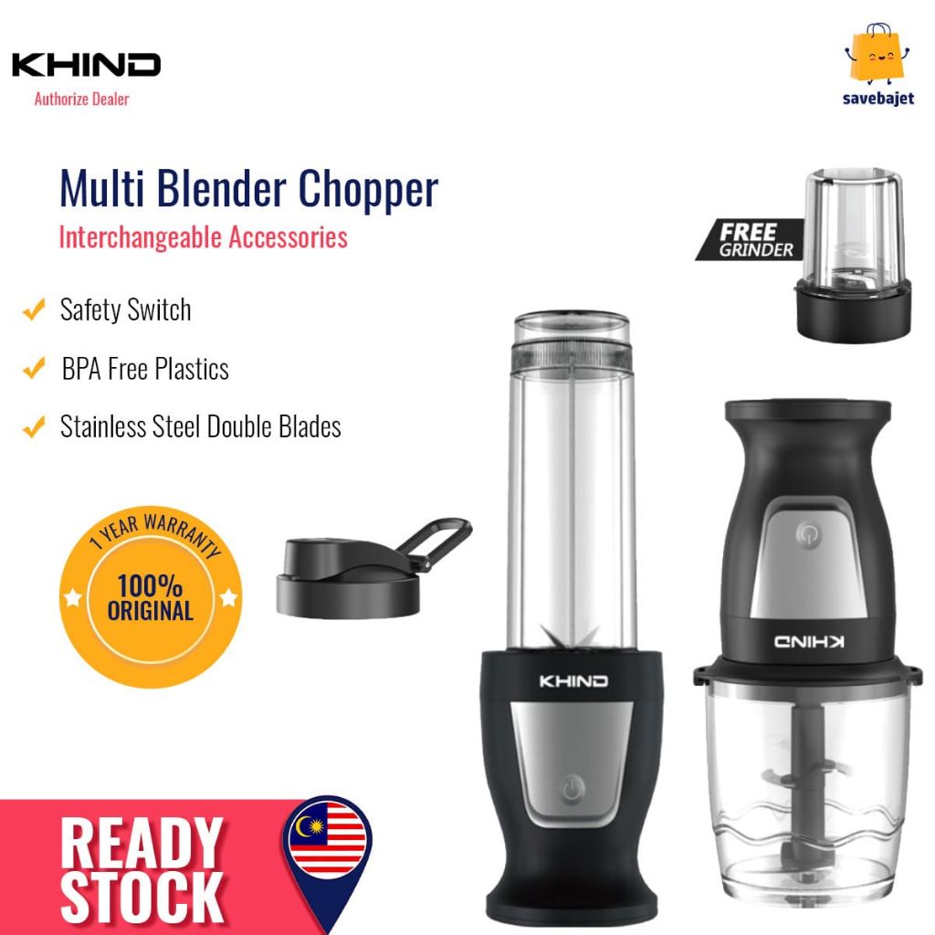 KHIND Multifunctional Food Chopper Blender Set BLC99 | Shopee Malaysia