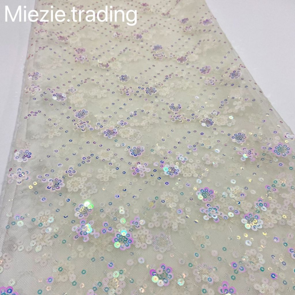 Net Fabric with Sequins / Tulle / Kain Net Sequin | Shopee Malaysia