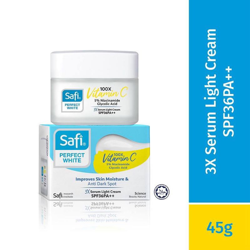 Safi Perfect White 3X Serum Light Anti Dark Spot Face Cream SPF36PA ...