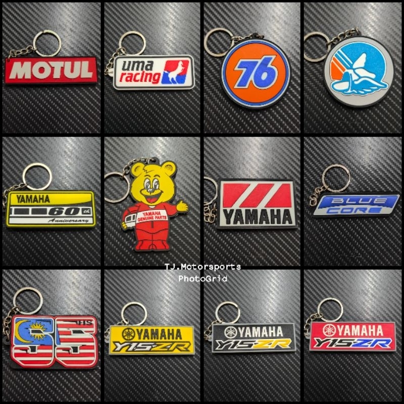 Keychain Getah Yamaha Bear Motul Uma Racing Blue Core 60th Anniversary ...
