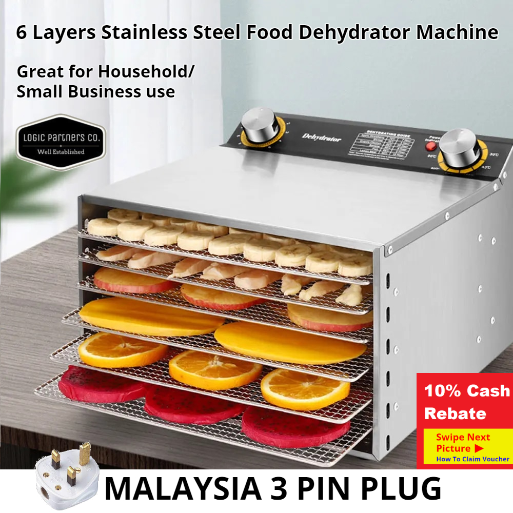 [RM267] 6 Layers Tray Dried Food Dehydrator Dehydration Air Dryer ...