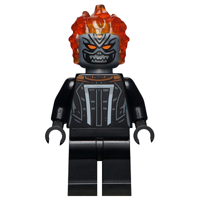 sh678 Lego Marvel Minifigure Ghost Rider, Roberto 'Robbie' Reyes - Flat ...