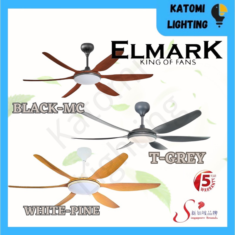 Elmark Ceiling Fan Optimus Prime 56 inch Remote Control (DC Motor) 6 ...