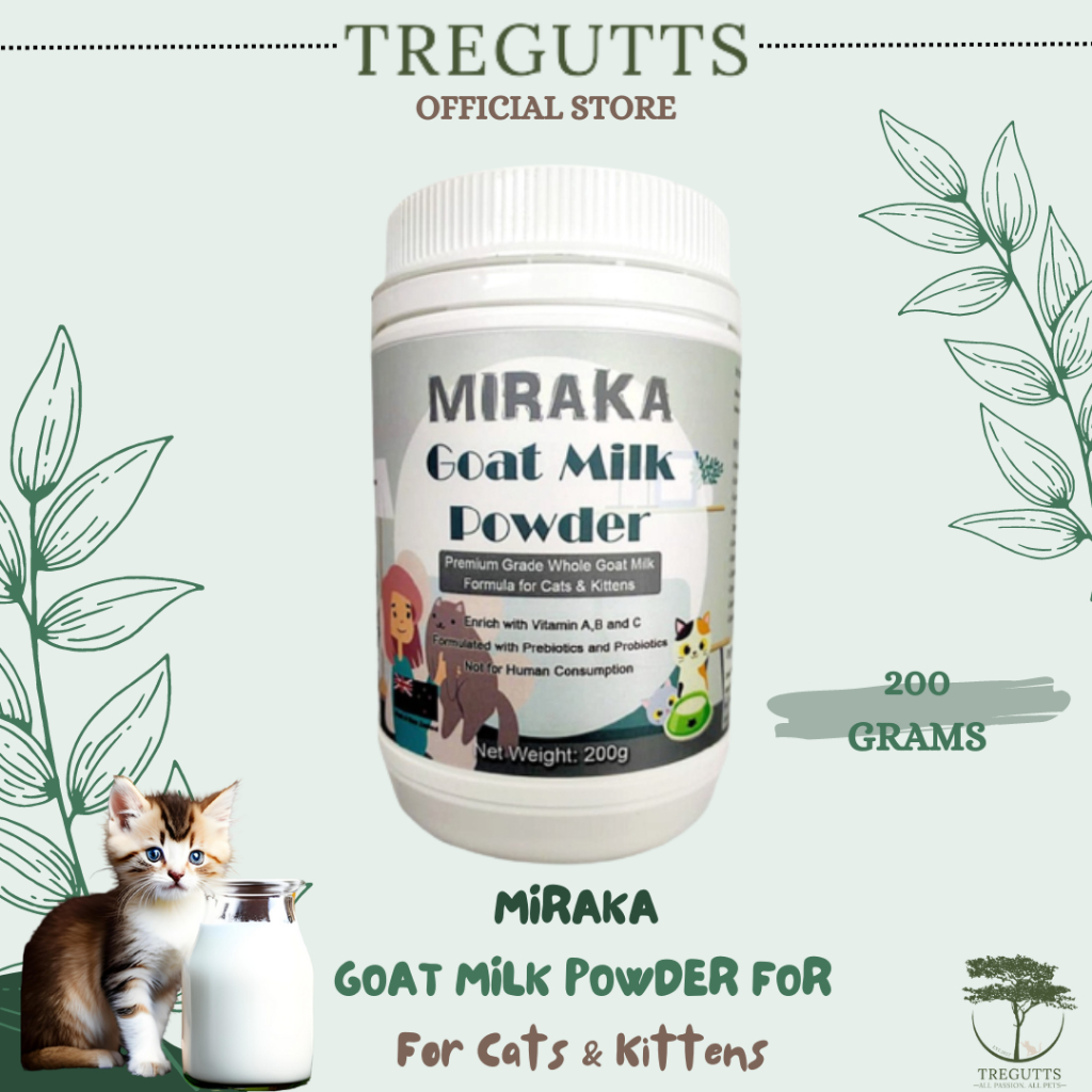 Miraka Goat Milk Powder for Cat & Kitten ( Premium Grade ) - 200g ...
