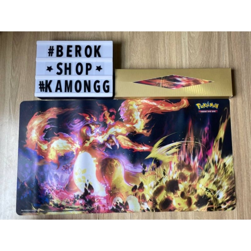Pokemon playmat Charizard with Box | Shopee Malaysia