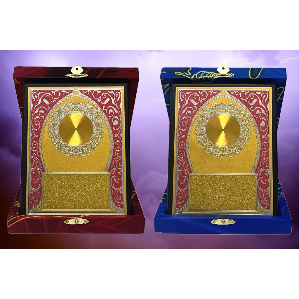 LG2465 Batik Velvet Box with Wood Plaque Plak (Hadiah Sukan Dan ...