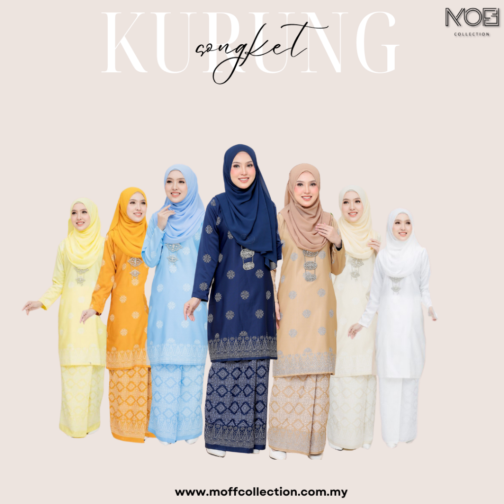 NEW DESIGN KURUNG MODEN SONGKET IN 7 COLOUR I KURUNG MODEN I BY MOFF ...