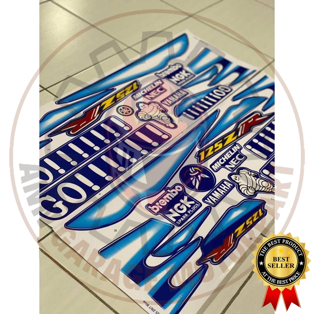 STICKER BODY SET COVERSET 125ZR MORITAKA GOGO YAMAHA ORIGINAL | Shopee ...