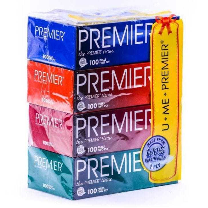 Premier Classic Tissue Pull 2ply Box (4box x 100's) (PBPBV403) | Shopee ...