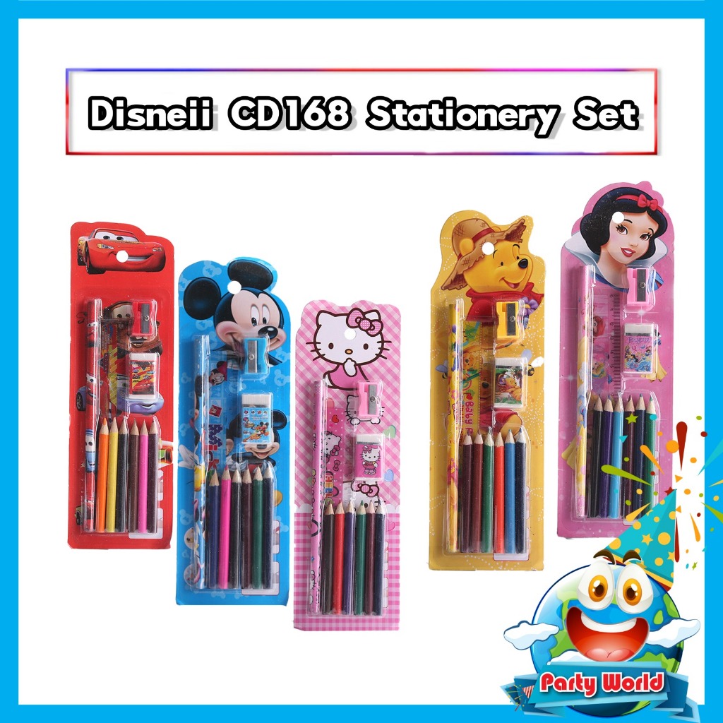 🎉5in1 Cartoon Stationery Set Kids Birthday Present Stationery Set ...