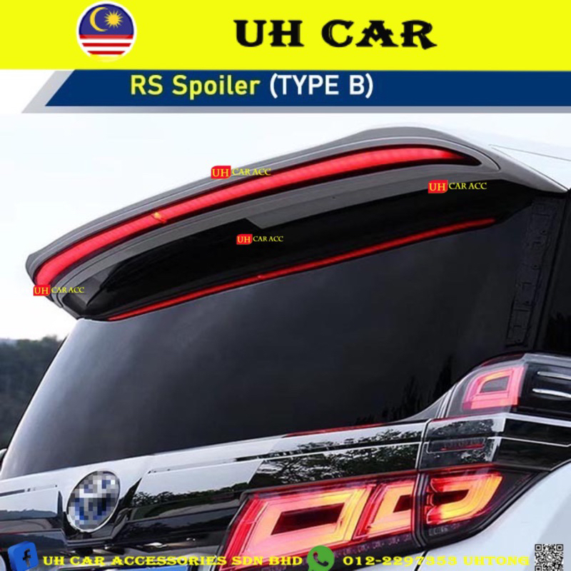 Toyota Vellfire Alphard Anh30 Agh30 2015-2022 Rs Spoiler Trunk Spoiler ...