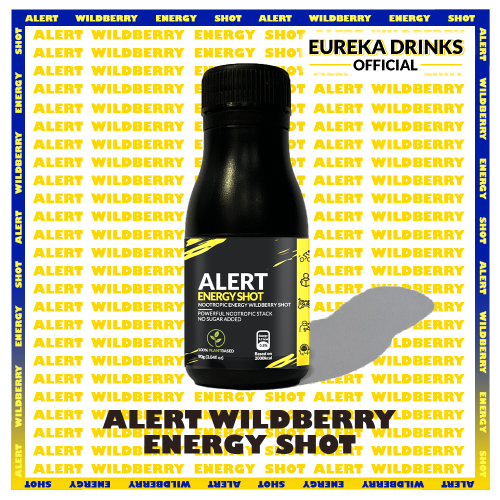 Eureka Drinks Energy Shot, Nootropic Energy Wildberry Shot 90 ml x 12 ...