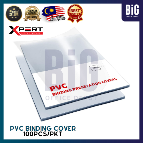 【READY STOCK | 100PC/BOX】PVC BINDING COVER | CLEAR BINDING COVER ...