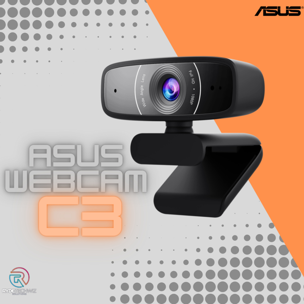 ASUS Webcam C3 - USB camera with 1080p 30 fps recording, beamforming ...