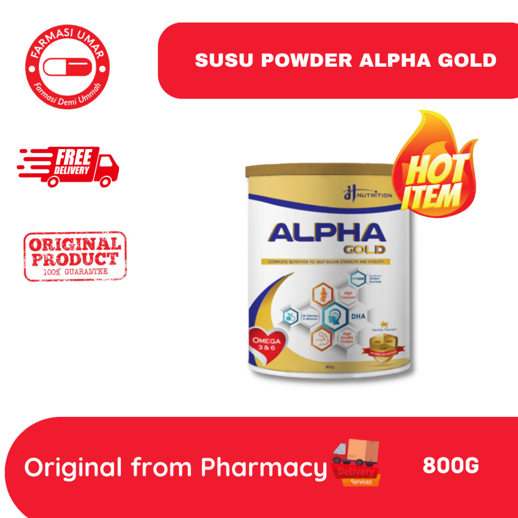 JH Nutrition Alpha Gold 800g (Susu Kencing Manis, Kawalan Paras Gula ...