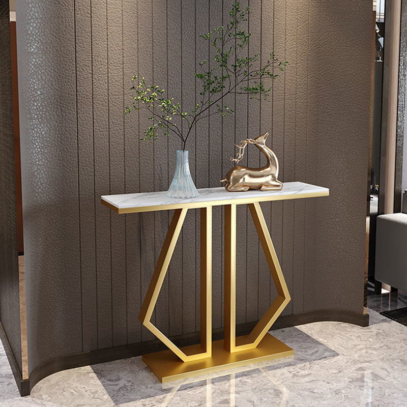 Hallway Table Cabinet Living Room Luxury Marble entrance table Modern ...