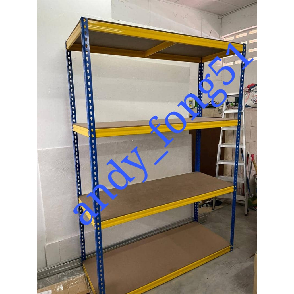 BOLTLESS RACK 5’H x 4’L x 18"D x 4 LEVEL FIBERBOARD / STORAGE RACK ...