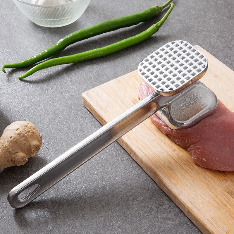 Portable Meat Steak Tenderizer Hammer Double Sided Aluminium Alloy ...
