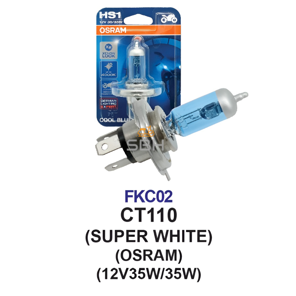 BULB HALOGEN OSRAM (HS1) - CT110 (12V35W/35W-64185CB) (COOL BLUE ...