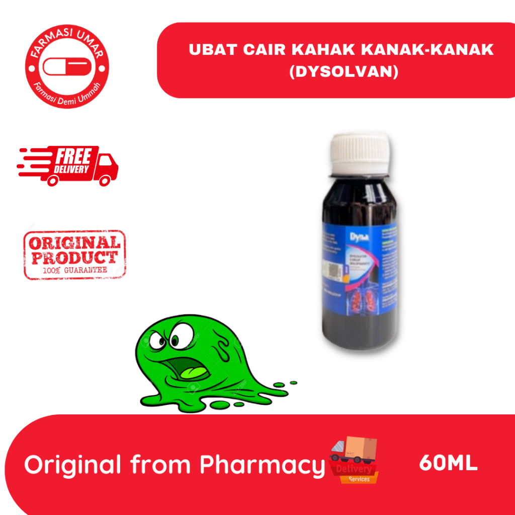 DYSOLVON Ubat Pecah Kahak kanak-kanak hingga dewasa (Dysolvan syrup ...